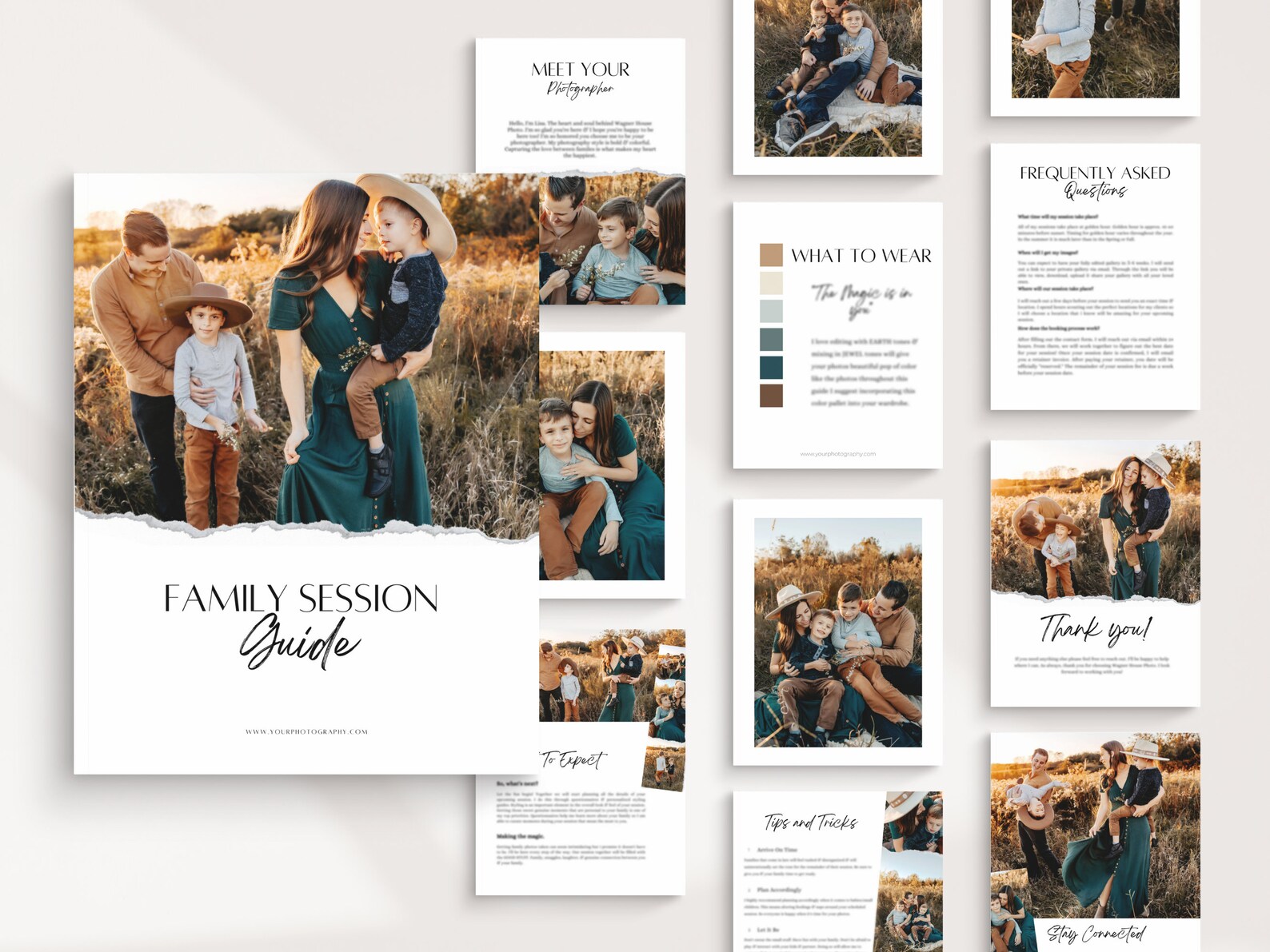 CANVA Photography Family Session Guide | Client Welcome Packet ...