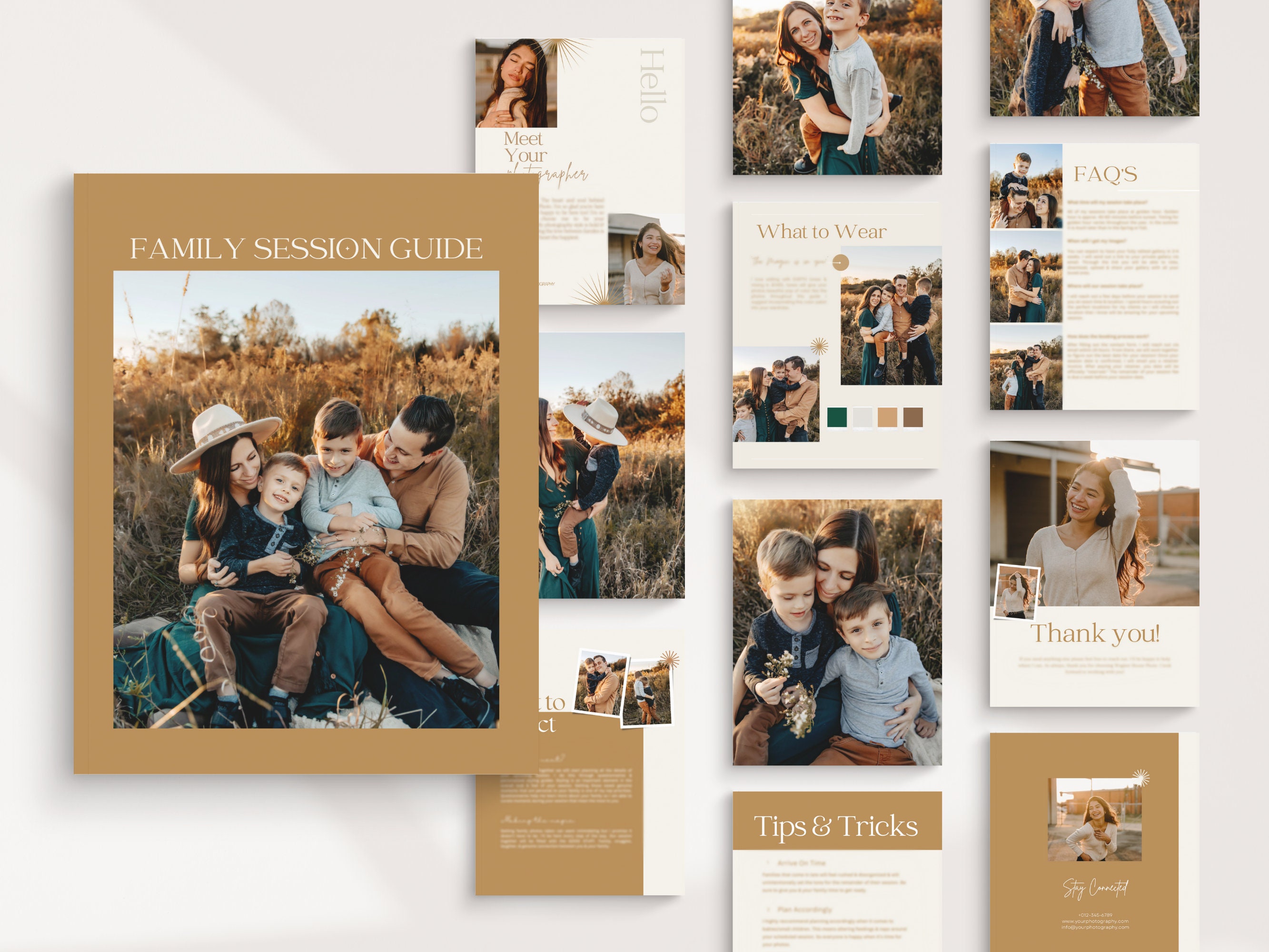 CANVA Photography Family Session Guide Client Welcome Packet Styling ...