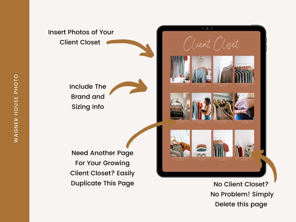 CANVA Client Style Guide Client Closet Template Wardrobe Guide Brand ...