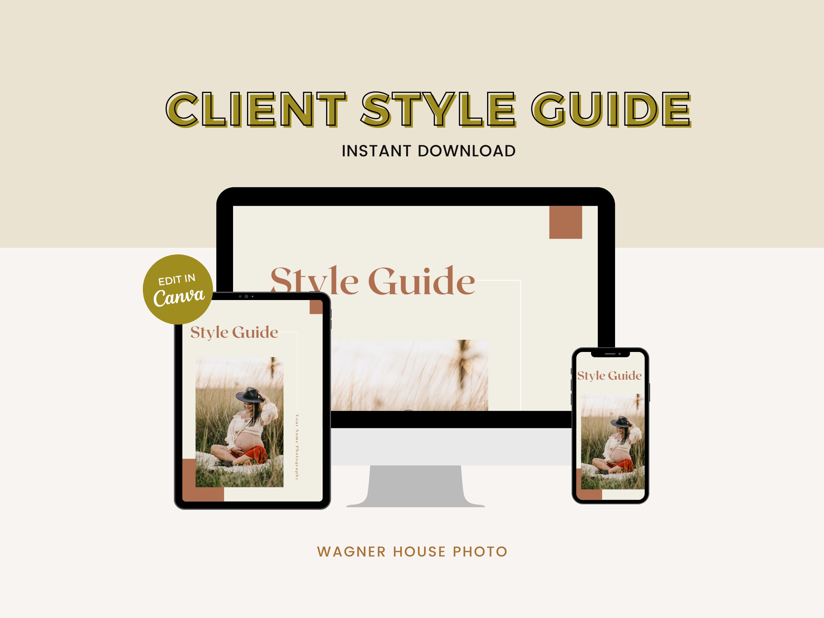 CANVA Client Style Guide Client Closet Template Wardrobe Guide Brand ...