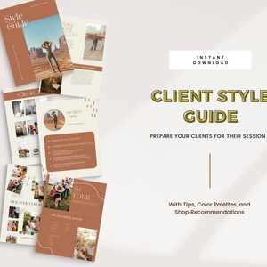 CANVA Client Style Guide Client Closet Template Wardrobe Guide Brand ...