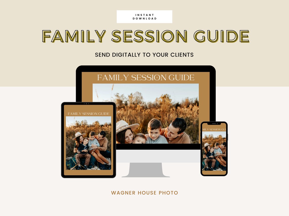 CANVA Photography Family Session Guide | Client Welcome Packet ...