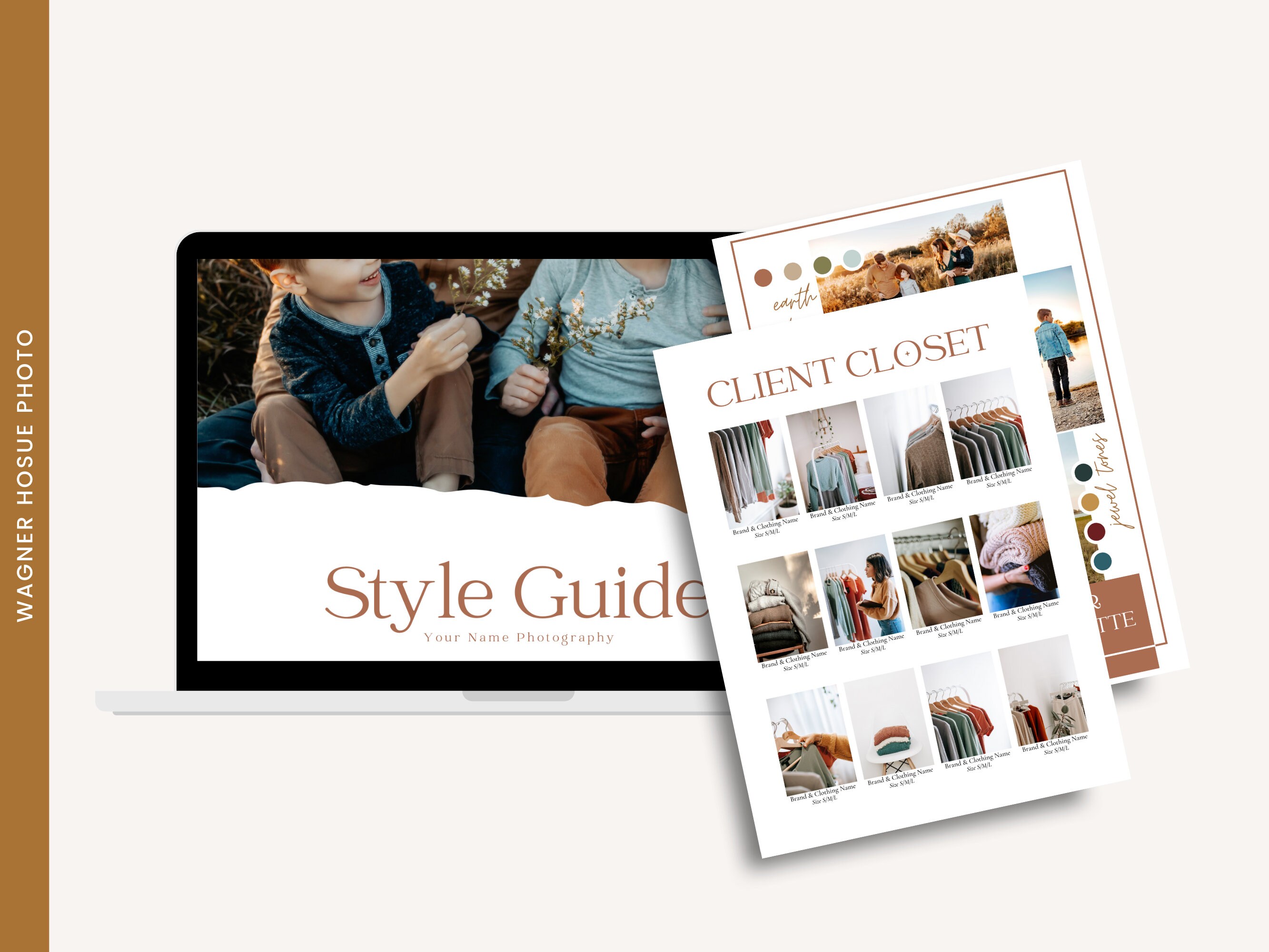 CANVA Client Style Guide Client Closet Template Wardrobe Guide Brand ...