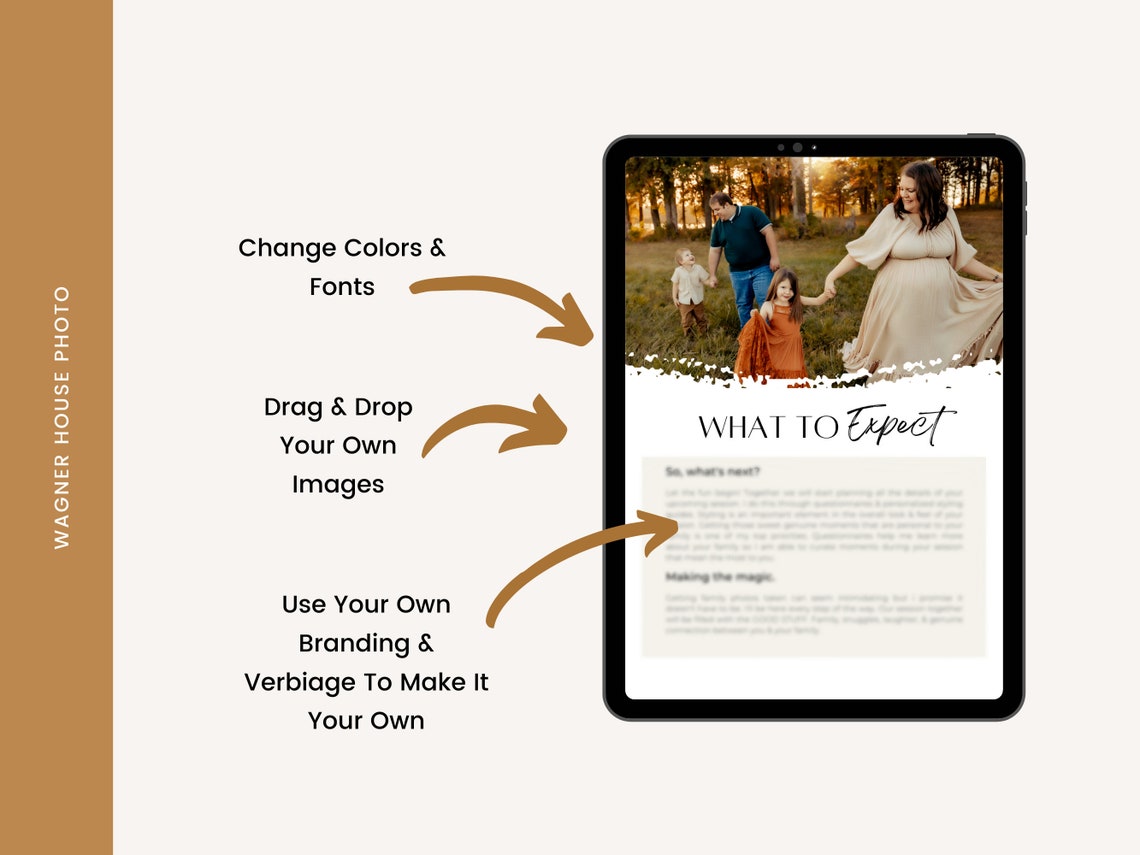 CANVA Photography Family Session Guide | Client Welcome Packet ...