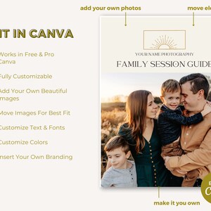 CANVA Photography Family Session Guide | Client Welcome Packet ...