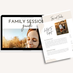 CANVA Photography Family Session Guide Client Welcome Packet Styling ...
