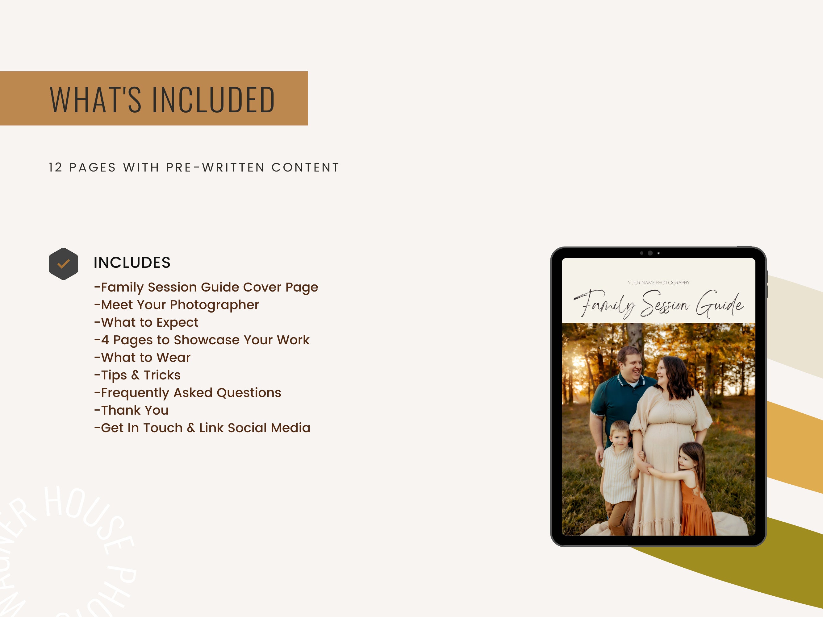 CANVA Photography Family Session Guide Client Welcome Packet Styling ...