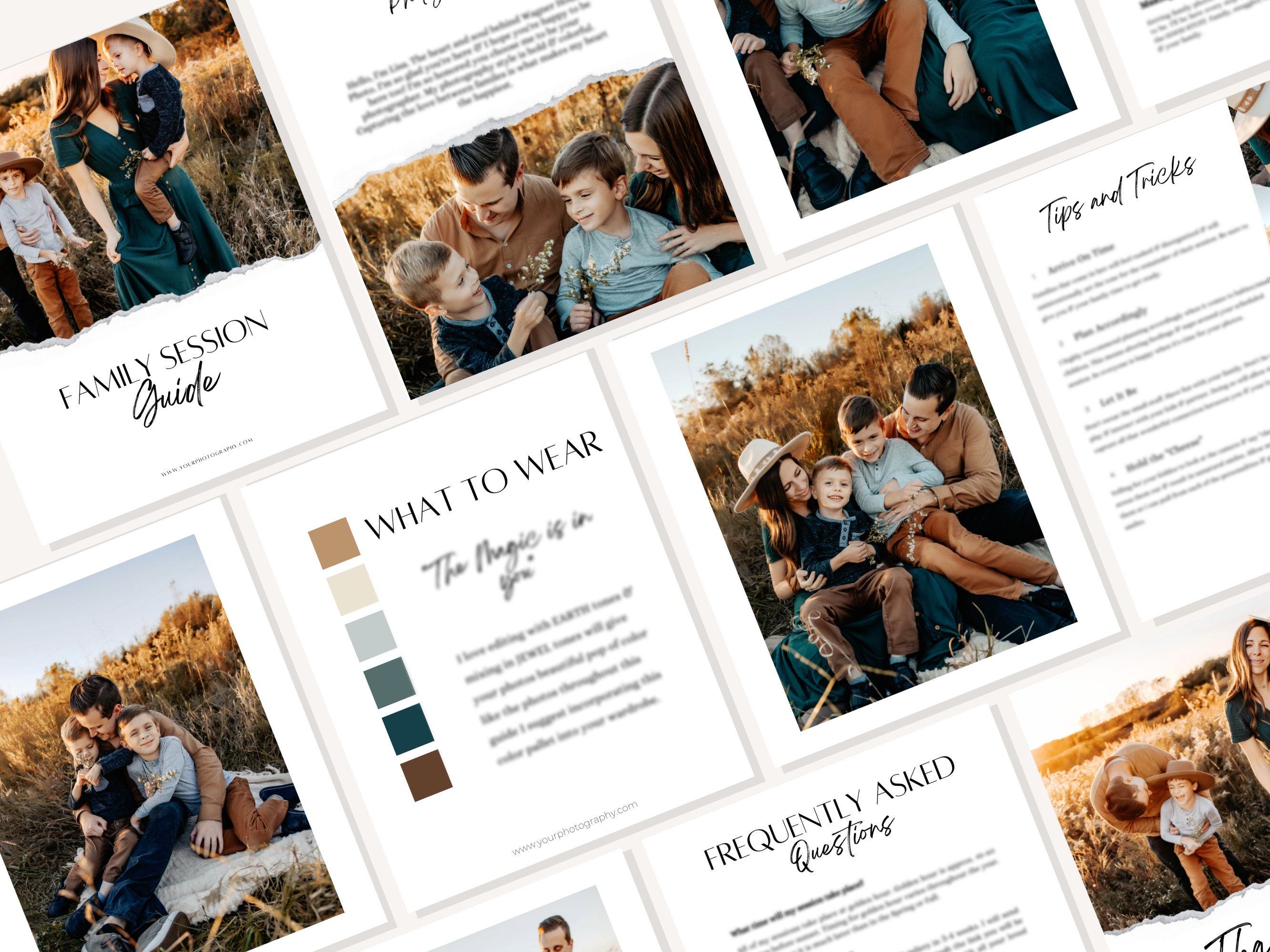 CANVA Photography Family Session Guide | Client Welcome Packet ...