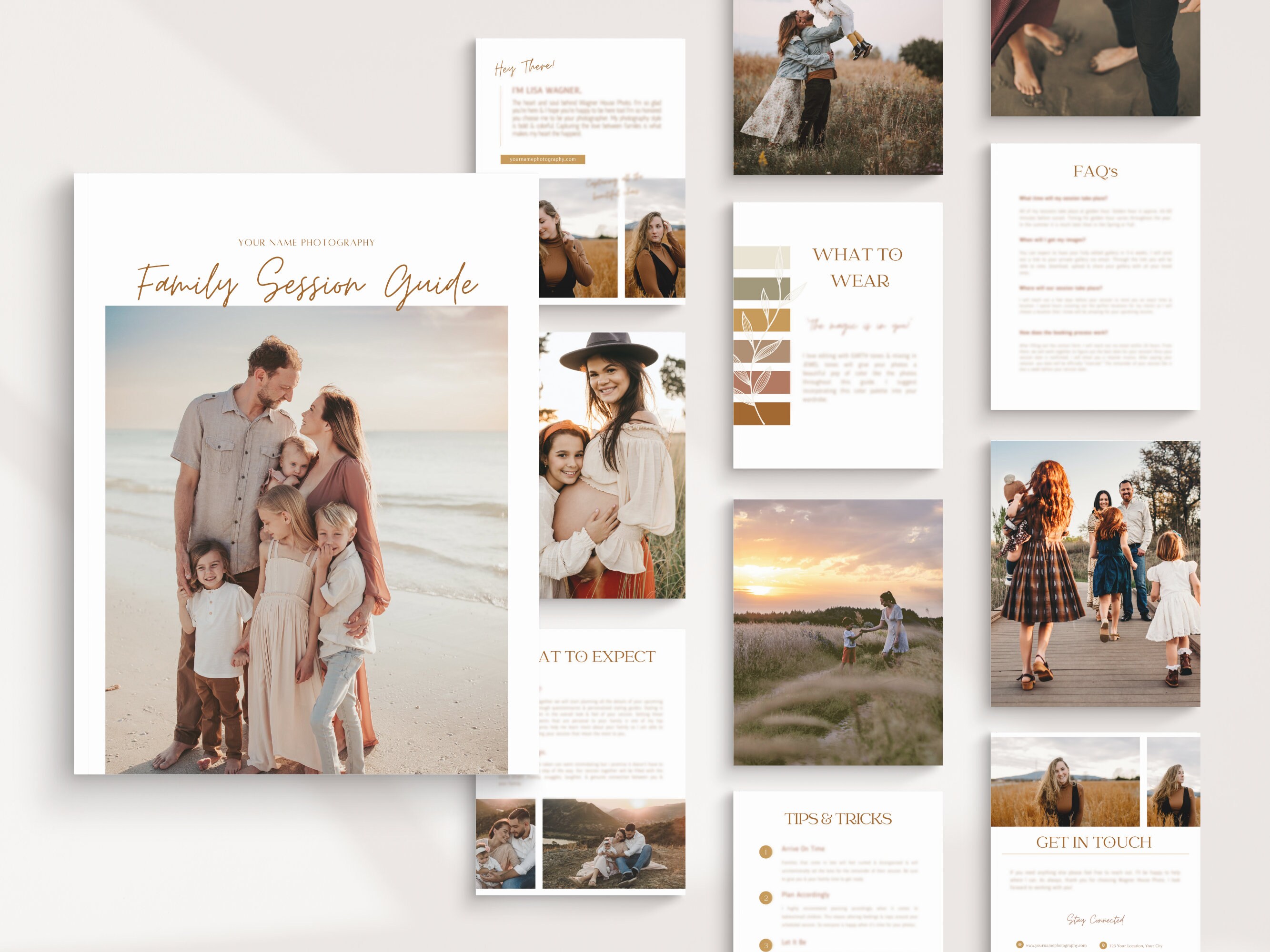 CANVA Photography Family Session Guide Client Welcome Packet Styling ...