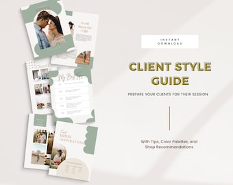 CANVA Client Style Guide Client Closet Template Wardrobe Guide Brand ...