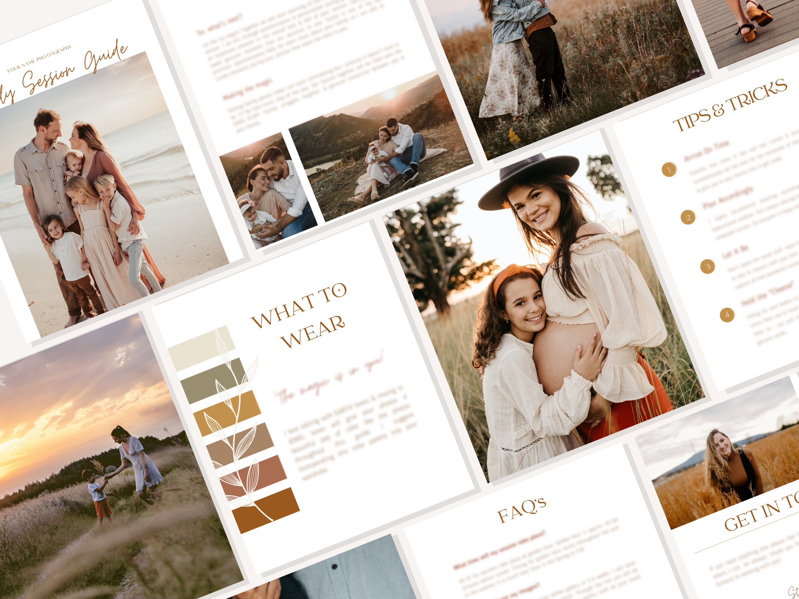 CANVA Photography Family Session Guide Client Welcome Packet Styling ...