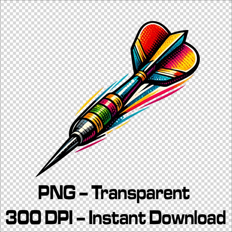 Darts PNG | Colorful Dart Illustration | Dart Player Shirt Design ...