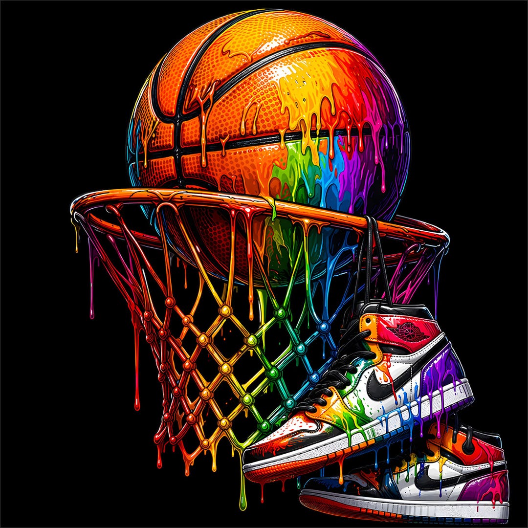 Basketball Hoop PNG | Drip Basketball & Sneakers Design | Streetwear ...