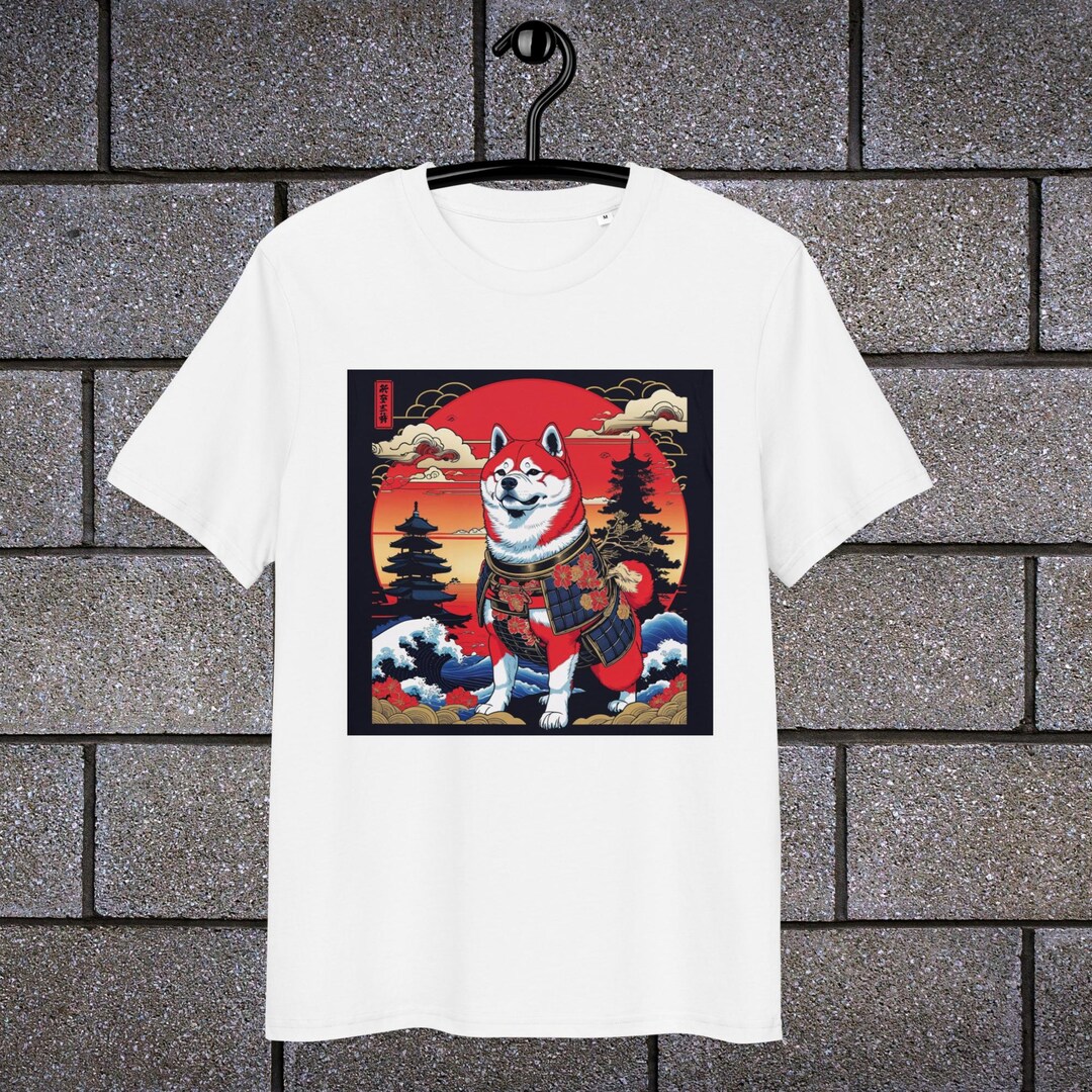 Akita Inu Samurai T-shirt – "loyal Guardian" – Japanese Dog Art Tee ...