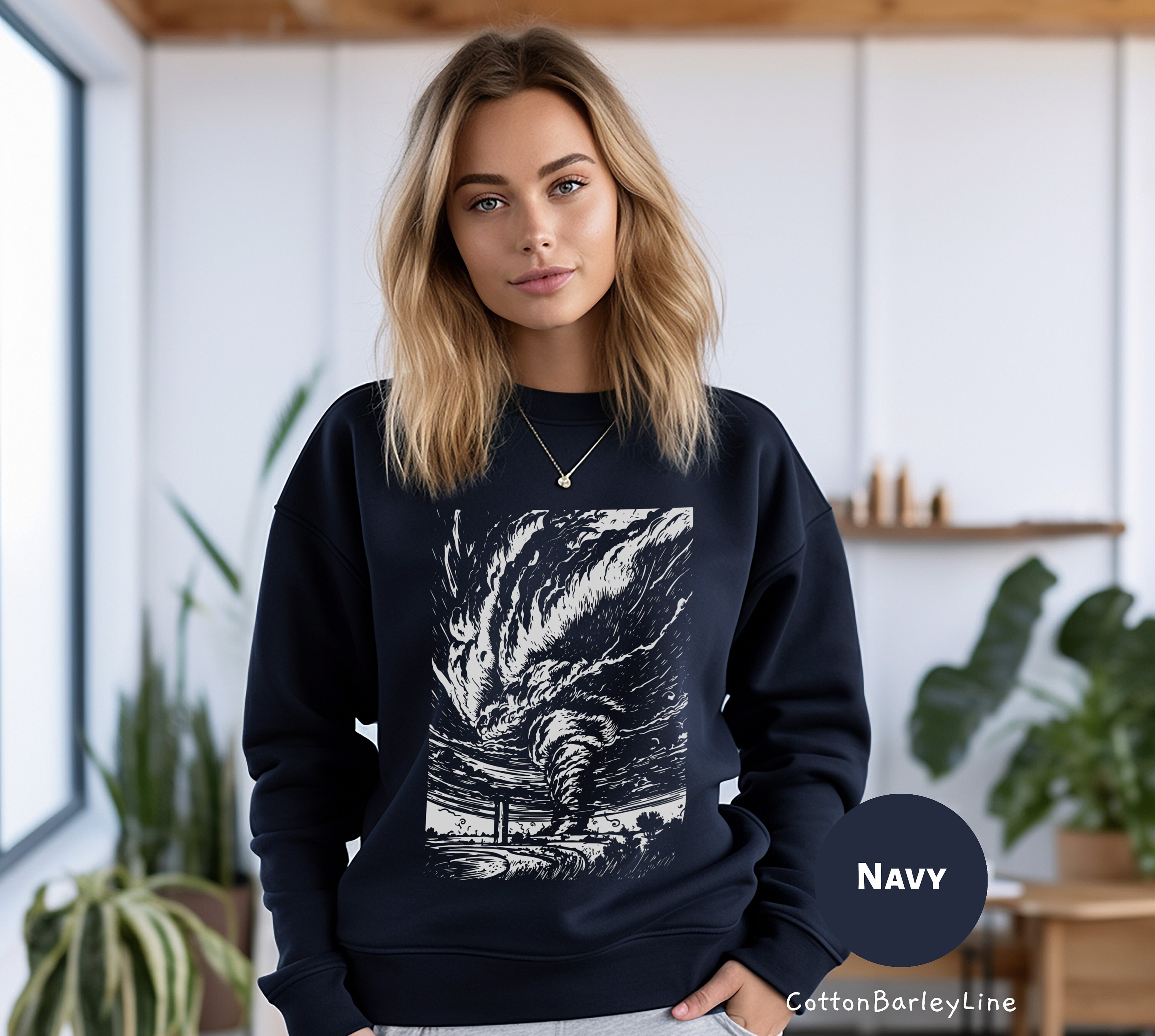 Tornado Sweatshirt Tornadoes Sweater Meteorology Hoodie Unisex Storm ...