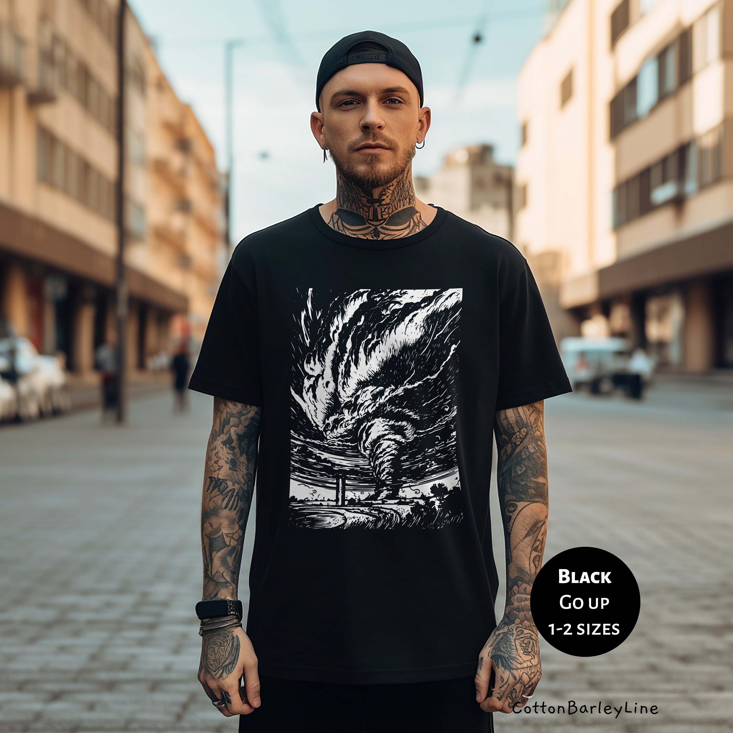 Tornado Shirt Tornadoes Tee Shirts Meteorology Short-sleeve Unisex Storm Chaser Extreme Weather ...