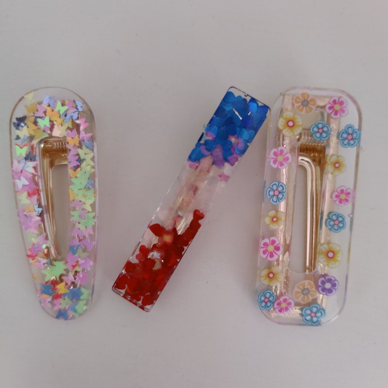Resin Hair Clip - Etsy
