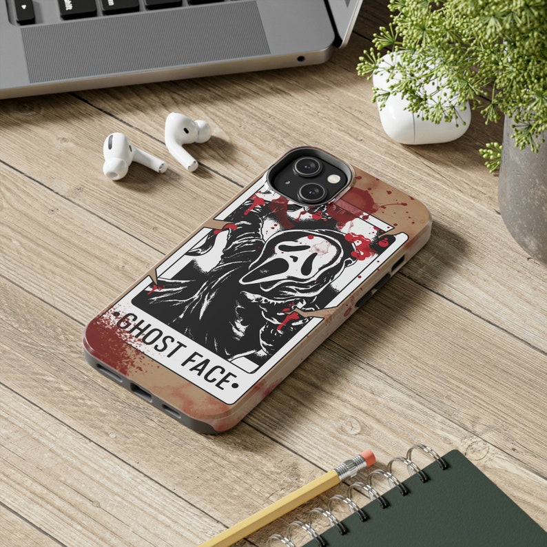 Ghostface Scary Movie Horror Tarot Card Blood Iphone Case - Etsy