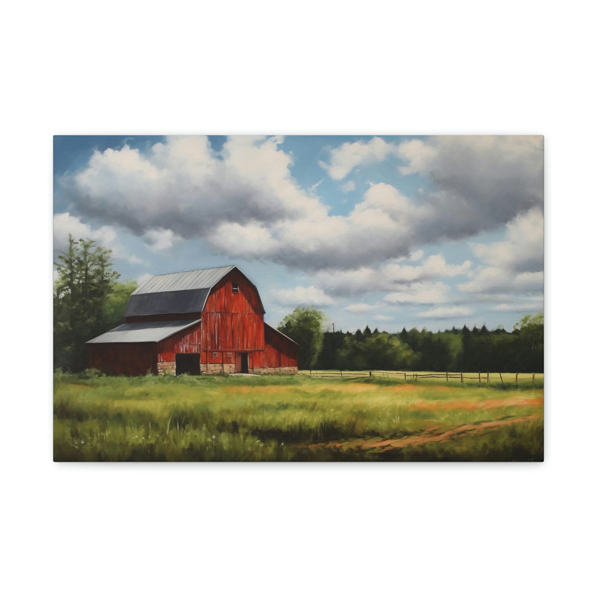 Antique Barn Canvas Painting, Rustic Barn Painting, Vintage Barn Art - Etsy
