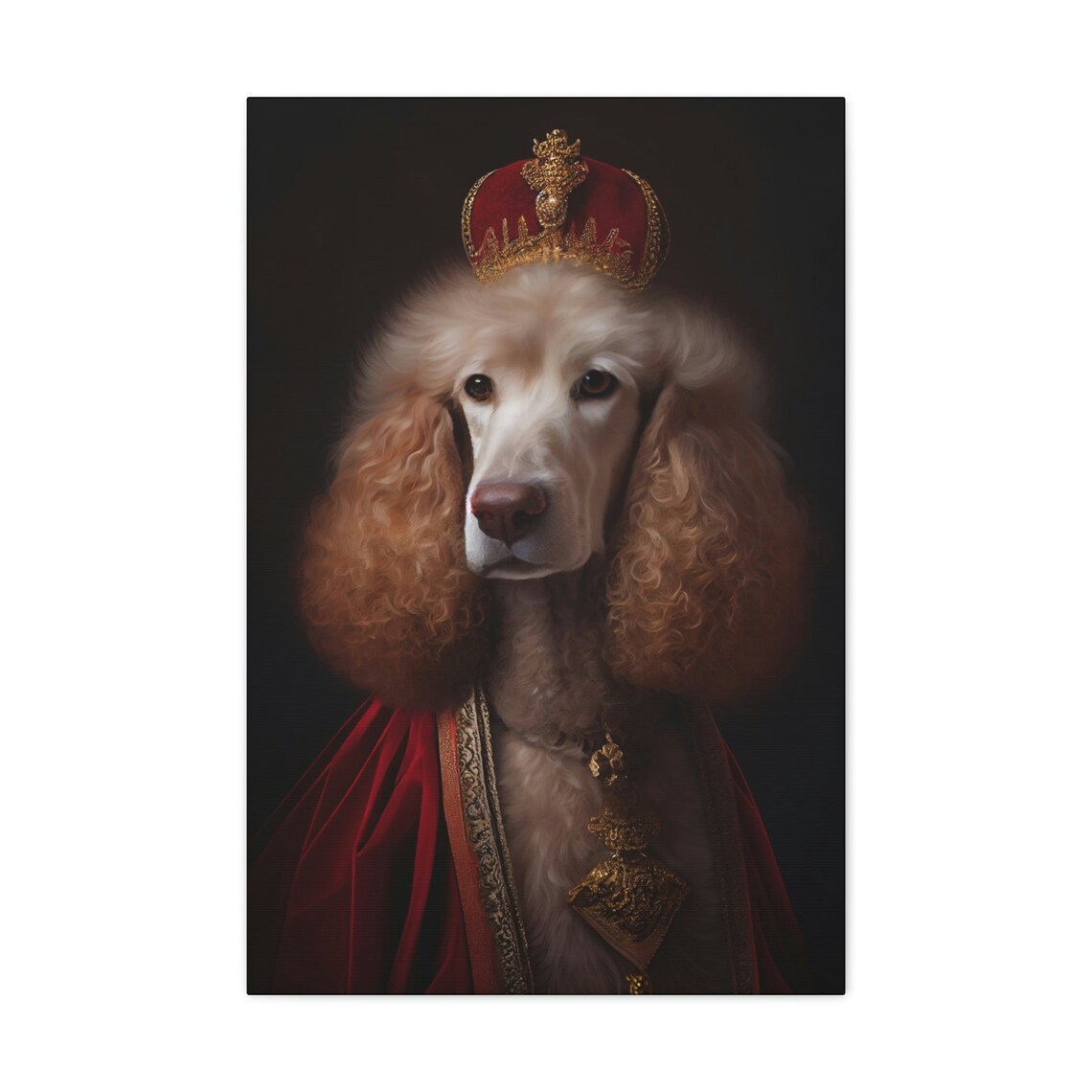 Elegant Royal Standard Poodle Portrait: A Timeless Masterpiece for ...