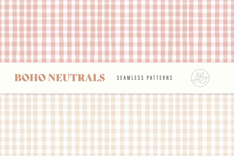 Boho Neutral Patterns | Seamless Patterns | 12x12 Scrapbook Papers ...