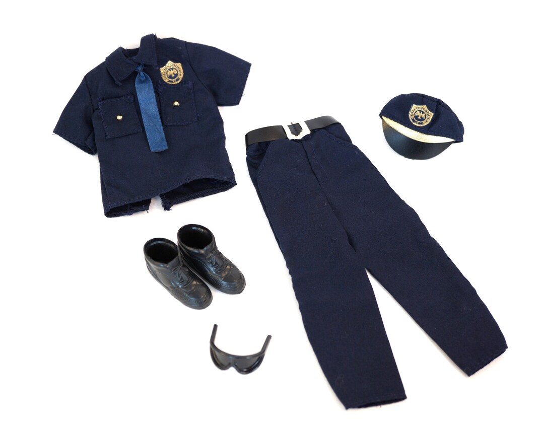 1994 Vintage Barbie Ken Cool Looks Police Officer Uniform - Etsy