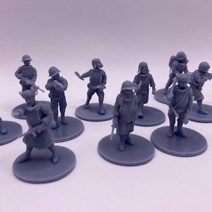 10x Soviet Army Assault Engineer Squad - World War 2 - 3D Resin Printed ...