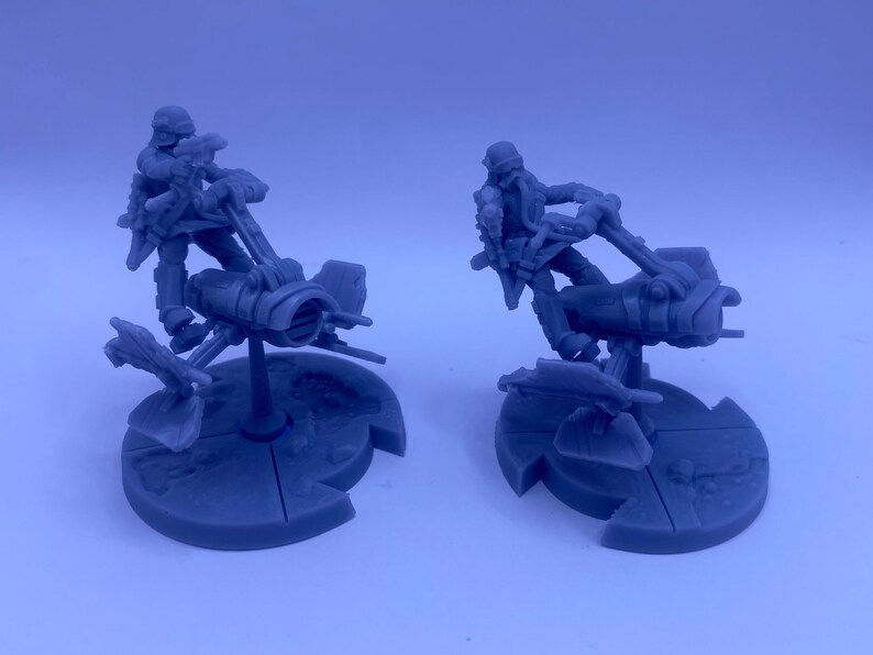 4x Swamp Speeder Trooper Squad Interstellar Civil War 3D Resin Printed ...