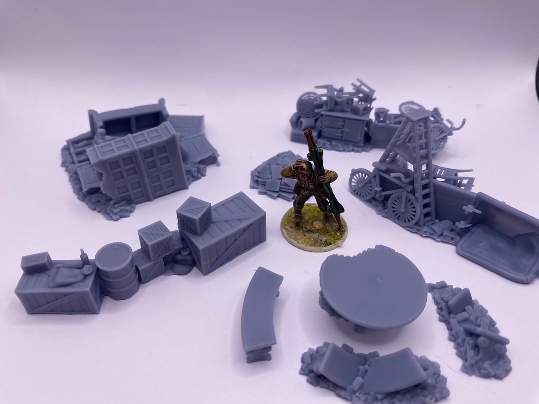Generic WW2 Barricade Scatter Terrain - 3D Resin Printed, 28mm Scale - Etsy
