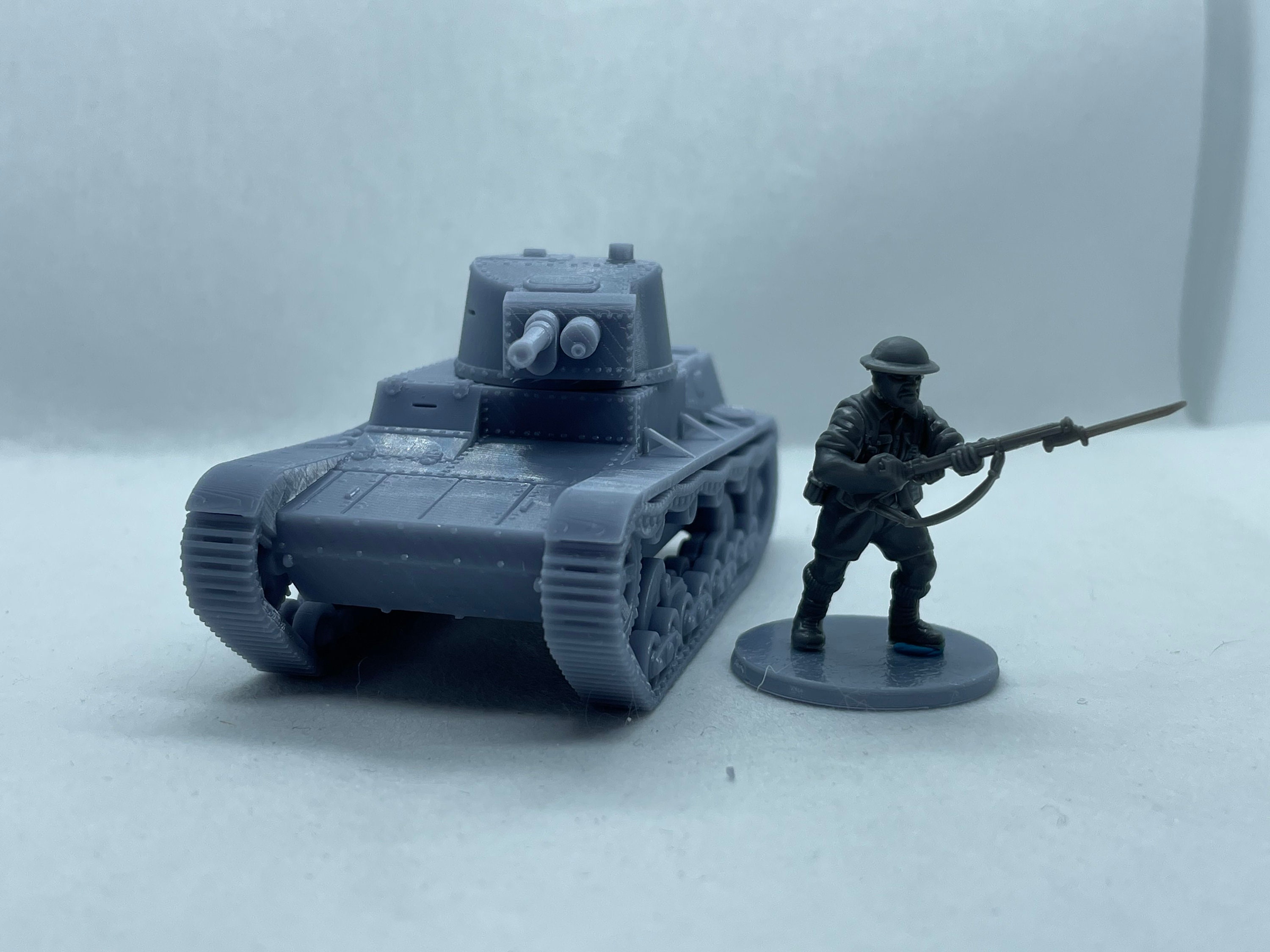 7TP Single Turret Polish Light Tank 3D Resin Printed, 28mm Scale - Etsy