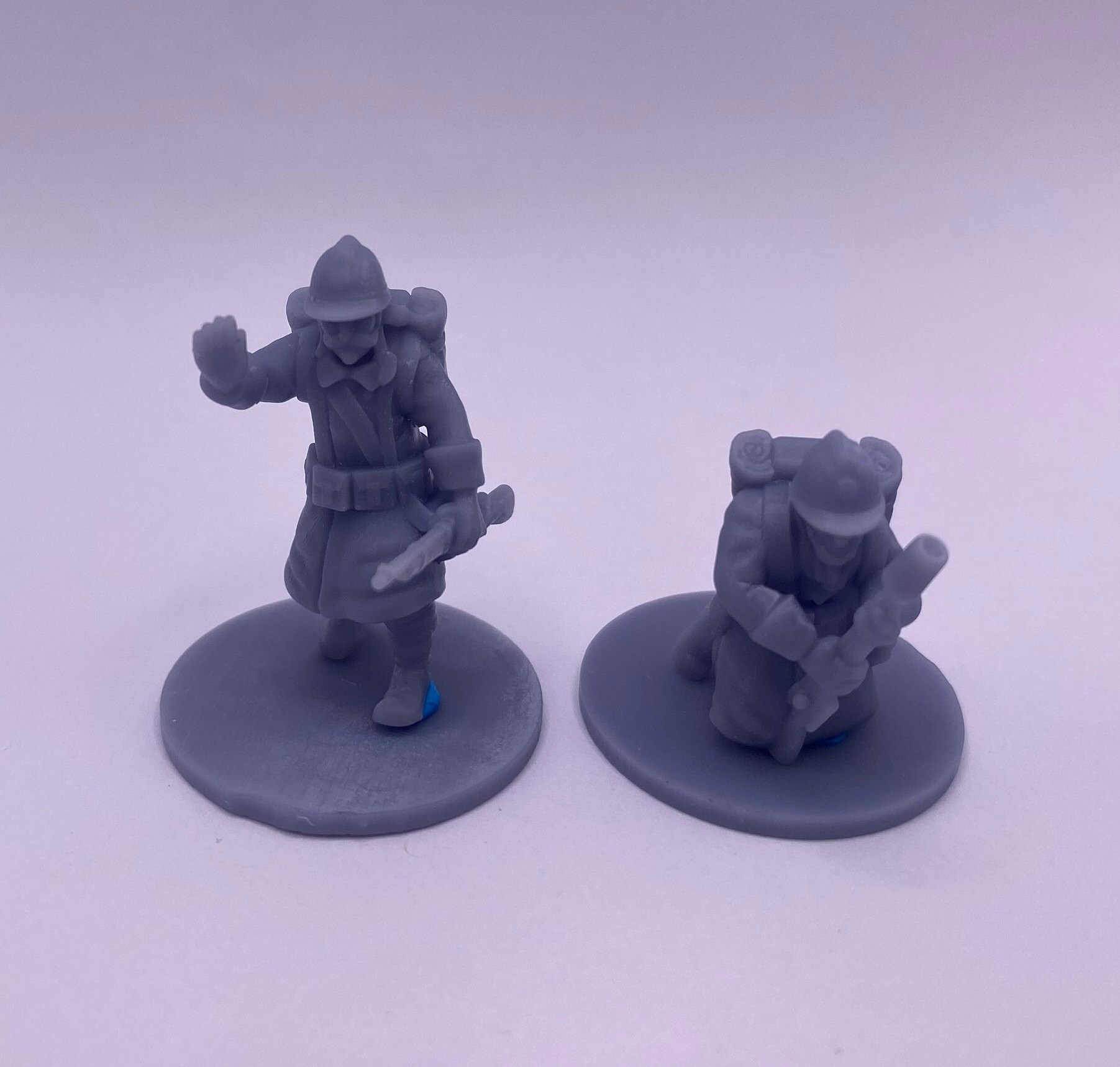 10x French Army Rifle Squad - World War 2 - 3D Resin Printed, 28mm ...