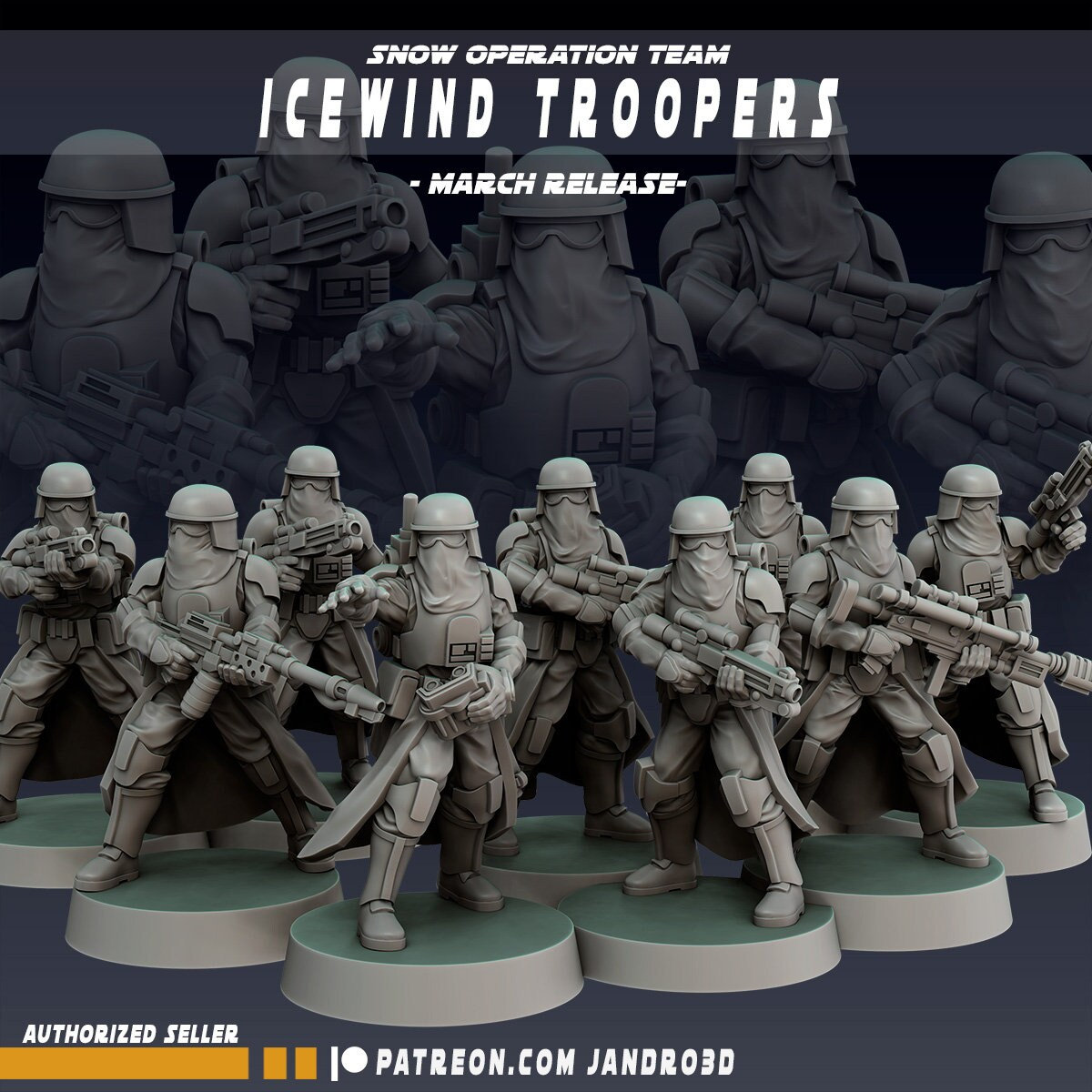 9x Icewind Troopers Snow Operation Bundle Interstellar Civil War 3D ...