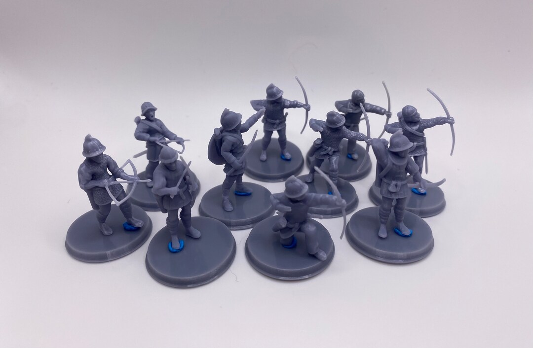10x Carolingian Archer Squad - 3D Resin Printed, 28mm Scale - Etsy