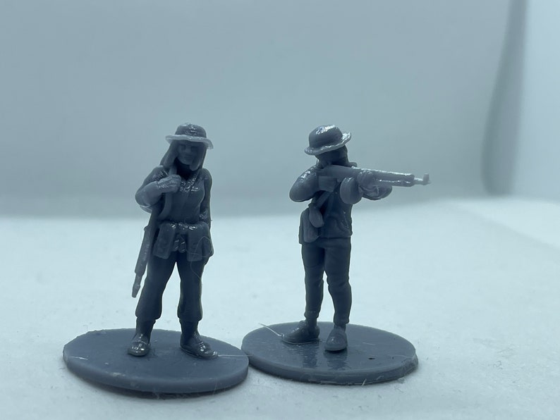 9x Vietnam Viet Cong RPG / RPK Support Squad - 3D Resin Printed, 28mm ...