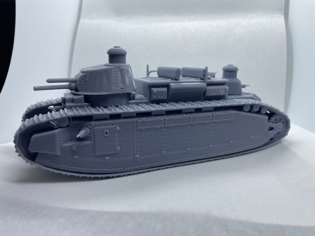 Char 2C French Super Heavy Tank - 3D Resin Printed, 28mm Scale - Etsy