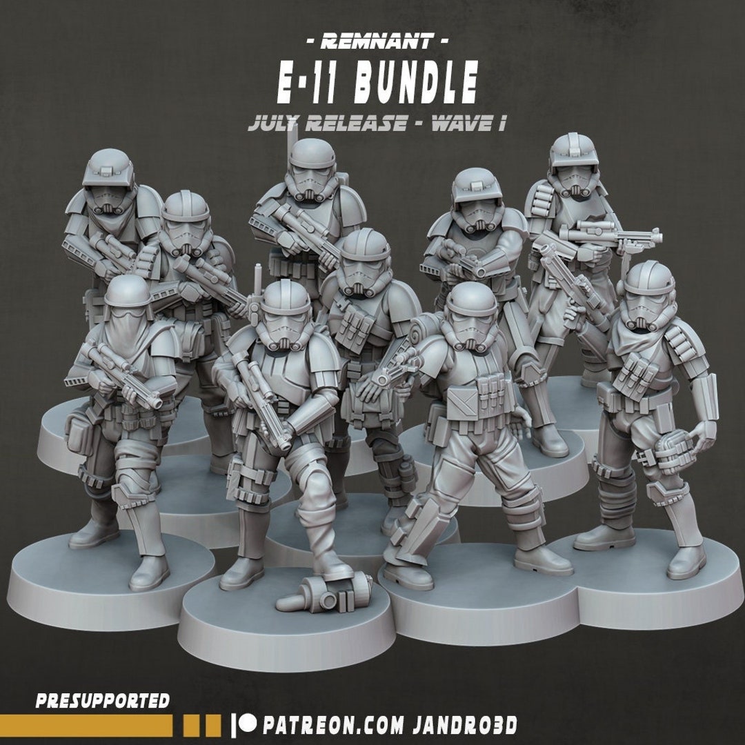 10x Remnant E-11 Trooper Bundle - Post Interstellar Civil War - 3D ...