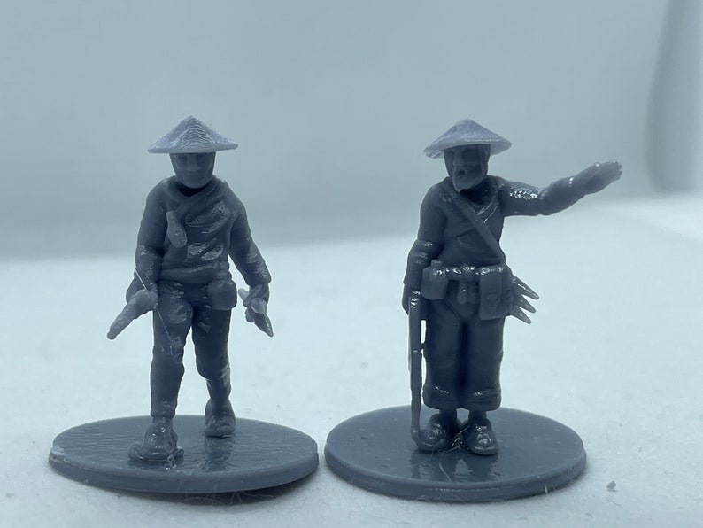 9x Vietnam Viet Cong RPG / RPK Support Squad - 3D Resin Printed, 28mm ...