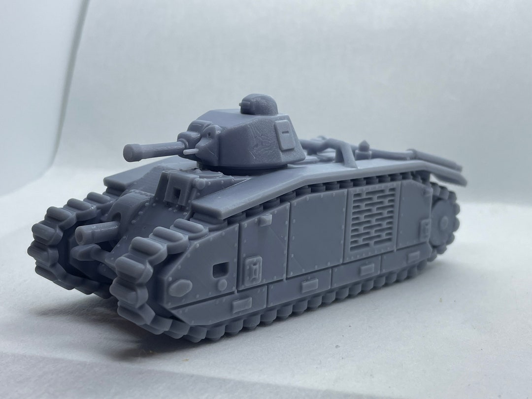 Char B1 Bis French Heavy Tank - 3D Resin Printed, 28mm Scale - Etsy