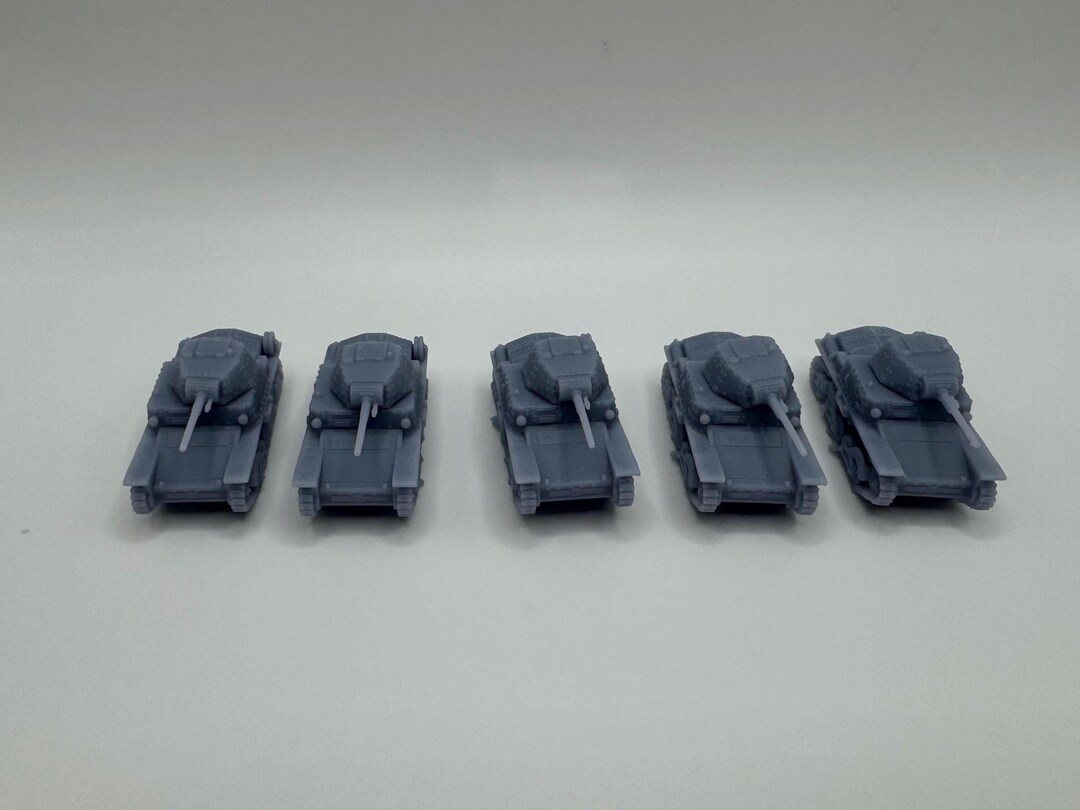 5x LT6 Italian Light Tanks - 3D Resin Printed, 15mm Scale - Etsy