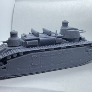 Char 2C French Super Heavy Tank - 3D Resin Printed, 28mm Scale - Etsy