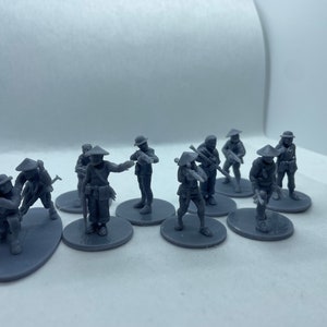 9x Vietnam Viet Cong RPG / RPK Support Squad - 3D Resin Printed, 28mm ...