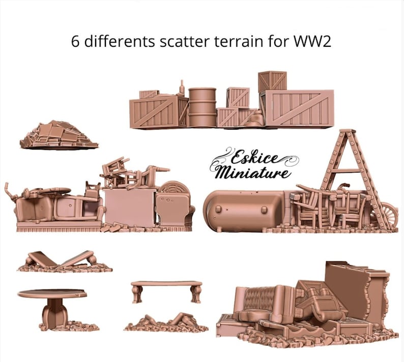 Generic WW2 Barricade Scatter Terrain 3D Resin Printed 28mm - Etsy