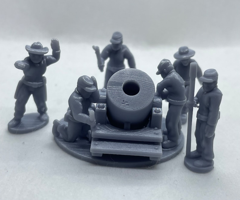 American Civil War Heavy Mortar With Crew - 3D Resin Printed, 15mm ...