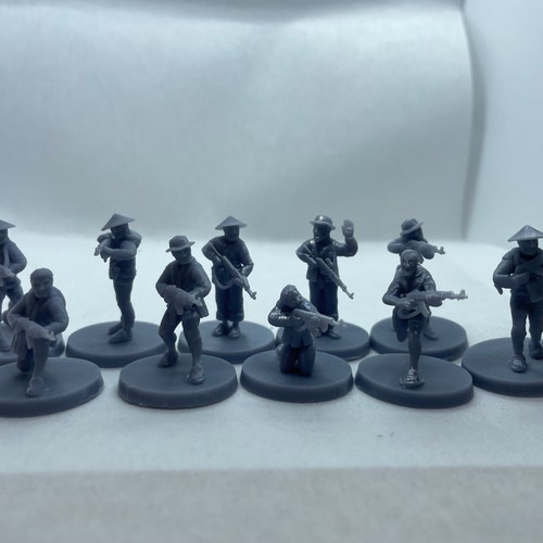 9x Vietnam Viet Cong RPG / RPK Support Squad 3D Resin - Etsy