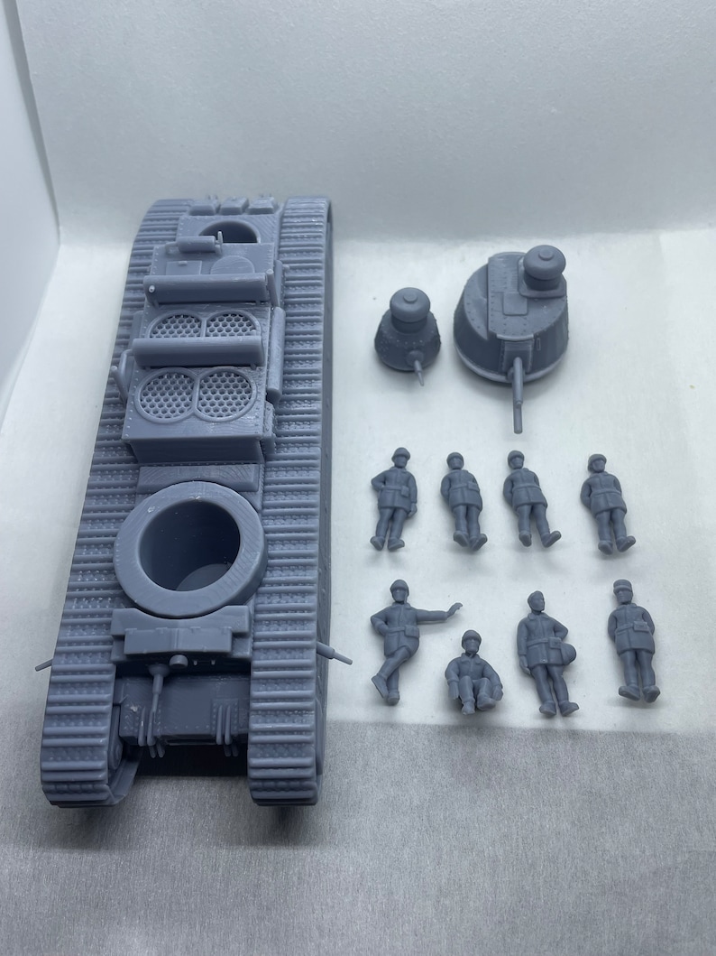 Char 2C French Super Heavy Tank - 3D Resin Printed, 28mm Scale - Etsy