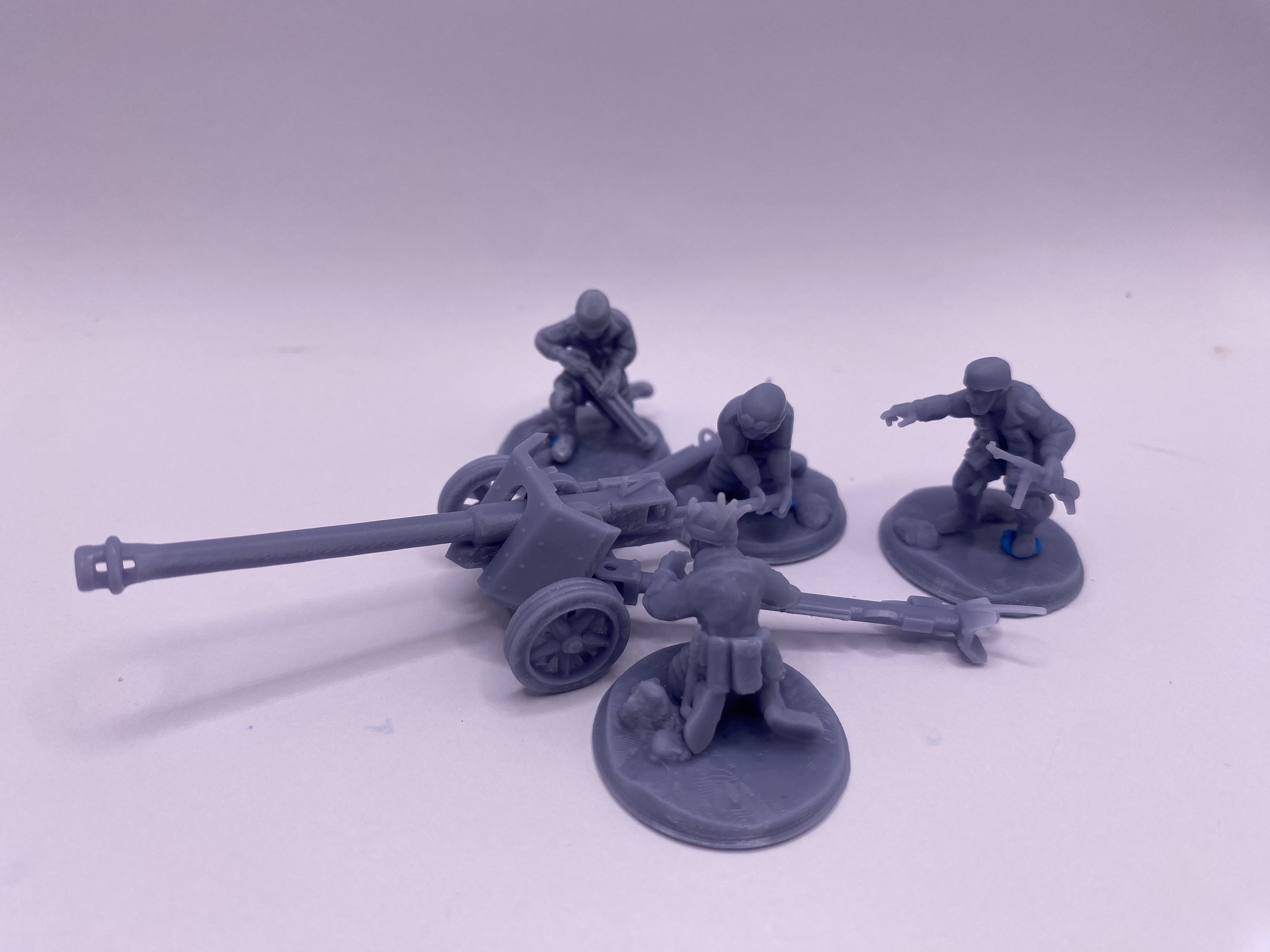 Pak 40 German Anti-tank Gun 3D Resin Printed, 28mm Scale - Etsy