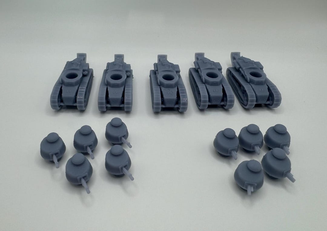 5x FT17 French Light Tanks - 3D Resin Printed, 15mm Scale - Etsy
