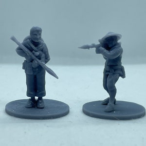 9x Vietnam Viet Cong RPG / RPK Support Squad - 3D Resin Printed, 28mm ...
