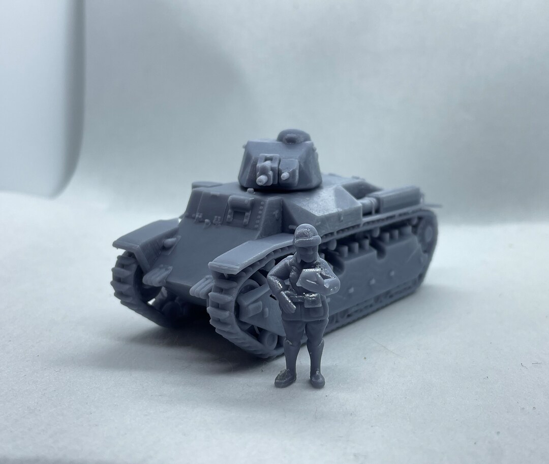 Renault D2 French Medium Tank - 3D Resin Printed, 28mm Scale - Etsy