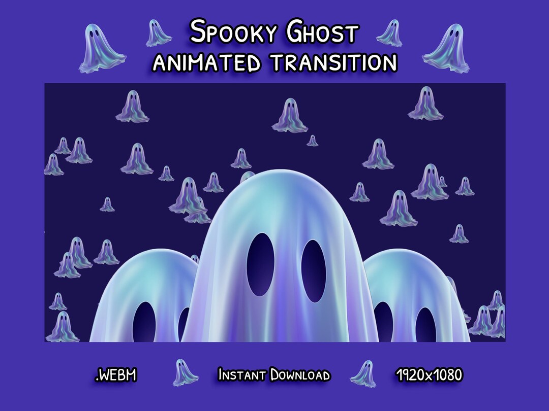 Animated Stream Transition | Halloween Spooky Ghost Stinger Transition ...
